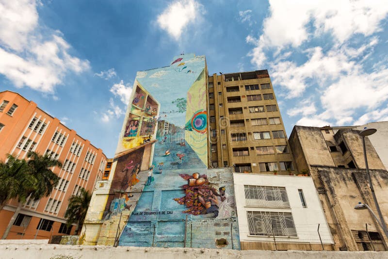 Cali graffiti editorial photo. Image of cali, building - 100297146