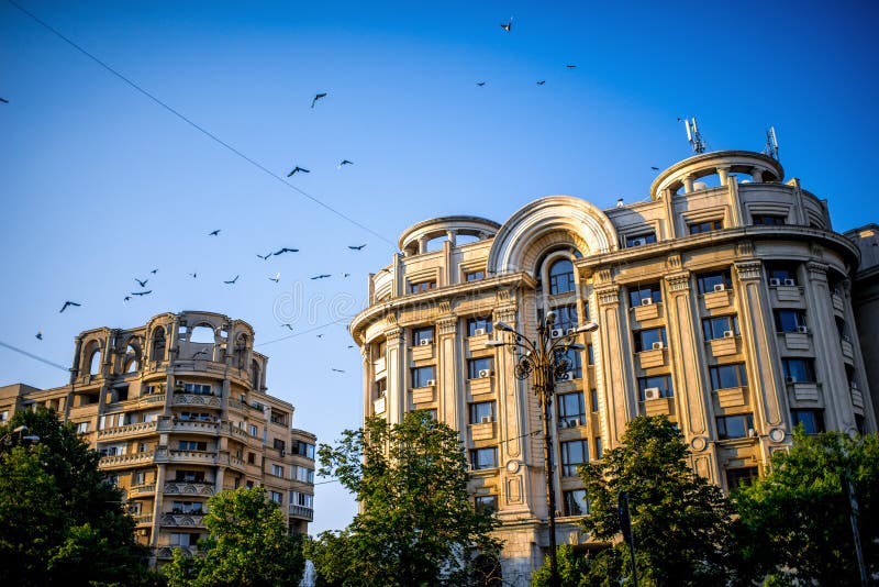 Buildings in the Center of Bucharest City Stock Photo - Image of ...