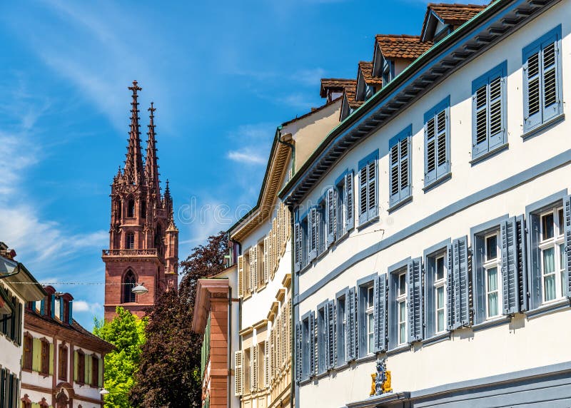 Buildings in the City Centre of Basel Stock Image - Image of european ...
