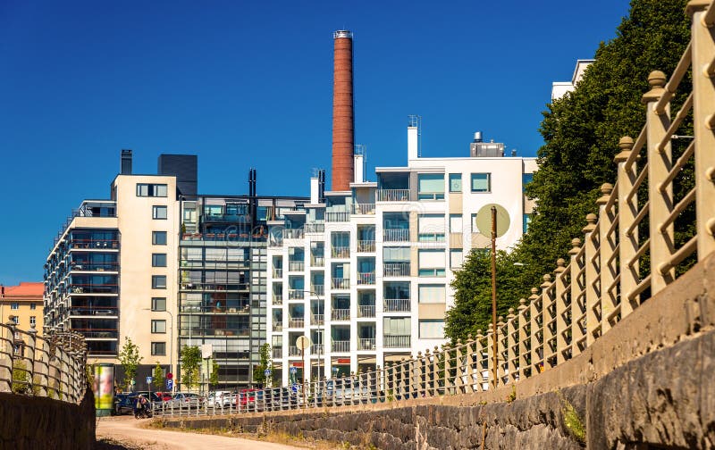 Buildings in the City Centre of Helsinki Stock Image - Image of blue ...