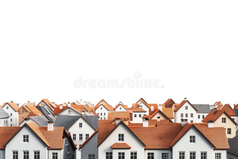 Buildings Clean Low Poly Style Symmetrically Placed Simple White ...