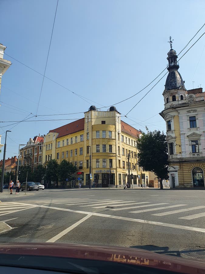 Buildings in Cluj-Napoca editorial photo. Image of town - 227355511