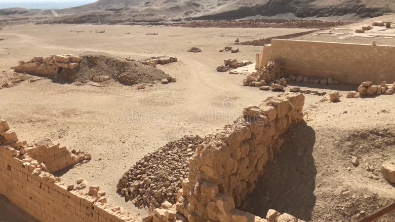 Buildings And Columns Of Ancient Egyptian Megaliths. Ancient Ruins Of ...