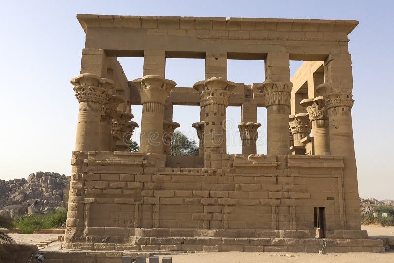 Buildings and Columns of Ancient Egyptian Megaliths. Ancient Ruins of ...