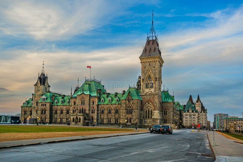 Buildings in Core of Downtown Ottawa, Ontario, Canada. Editorial Stock ...