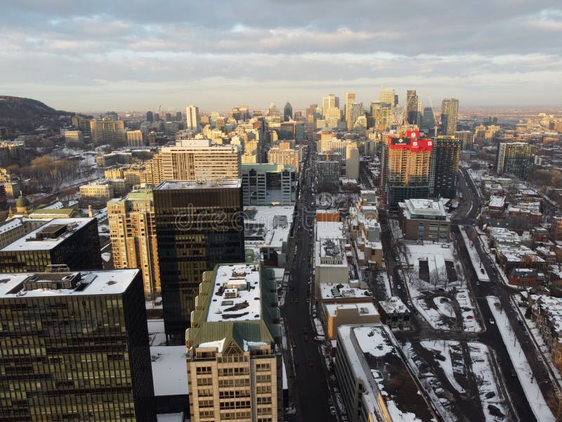 Buildings in Downtown Montreal, Canada, Stock Photo - Image of white ...
