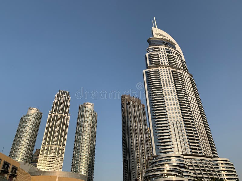 Buildings of Dubai Around the Mall of Dubai Complex. Editorial Photo ...