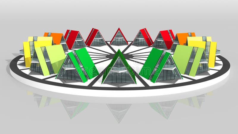 Buildings Energy Performance Stock Illustration - Illustration of ...