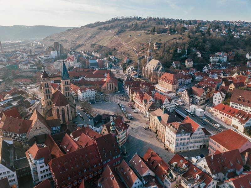 Buildings of Esslingen am Neckar in Germany Stock Photo - Image of ...