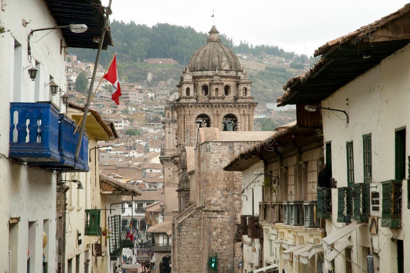 Buildings Facade - Cusco - Peru Editorial Stock Photo - Image of ...