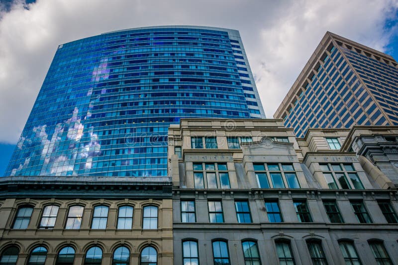Buildings in the Financial District of Boston, Massachusetts. Stock ...