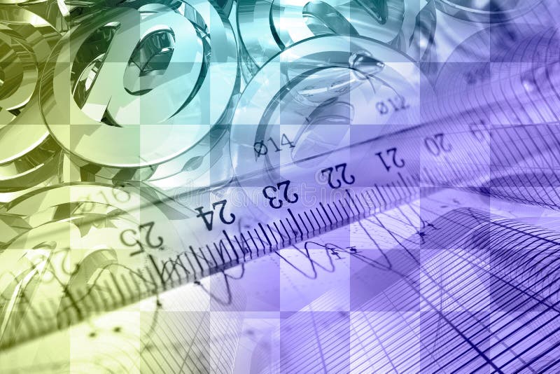 Buildings, Graph and Mail Signs Stock Photo - Image of collage, income ...