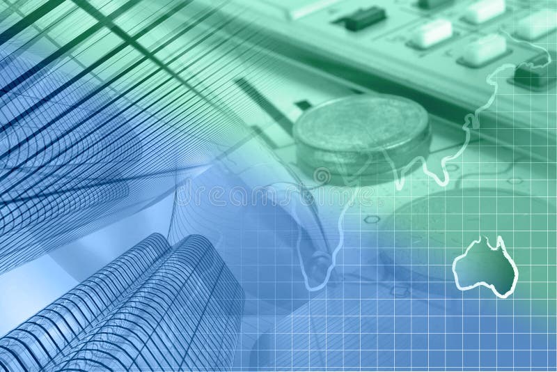 Buildings, graph and map stock illustration. Illustration of banking ...