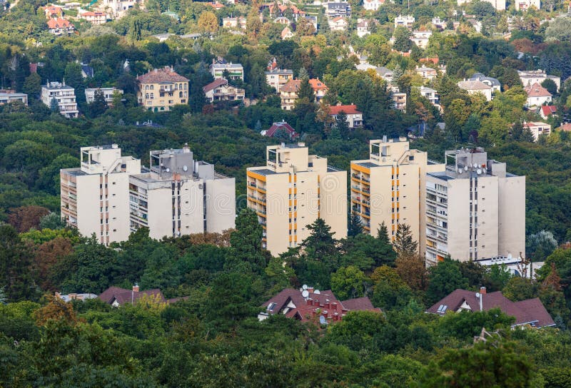 Buildings in green zone stock image. Image of scenic - 94576251