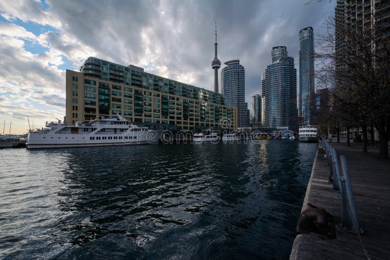 Buildings at the Harbourfront, in Toronto, Ontario. Editorial Photo ...