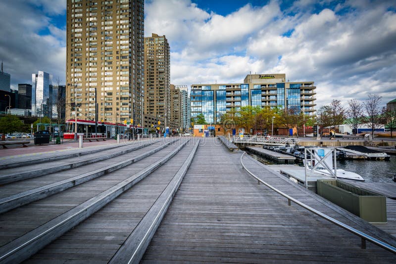 Buildings at the Harbourfront, in Toronto, Ontario. Editorial ...