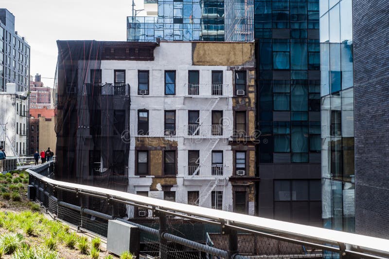 Buildings from the High Line Editorial Photo - Image of facade, town ...