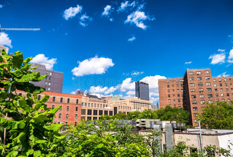Buildings from High Line Park, New York Stock Photo - Image of york ...