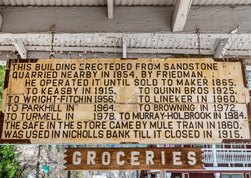 Buildings History on a Sign Stock Photo - Image of mule, building: 38165726