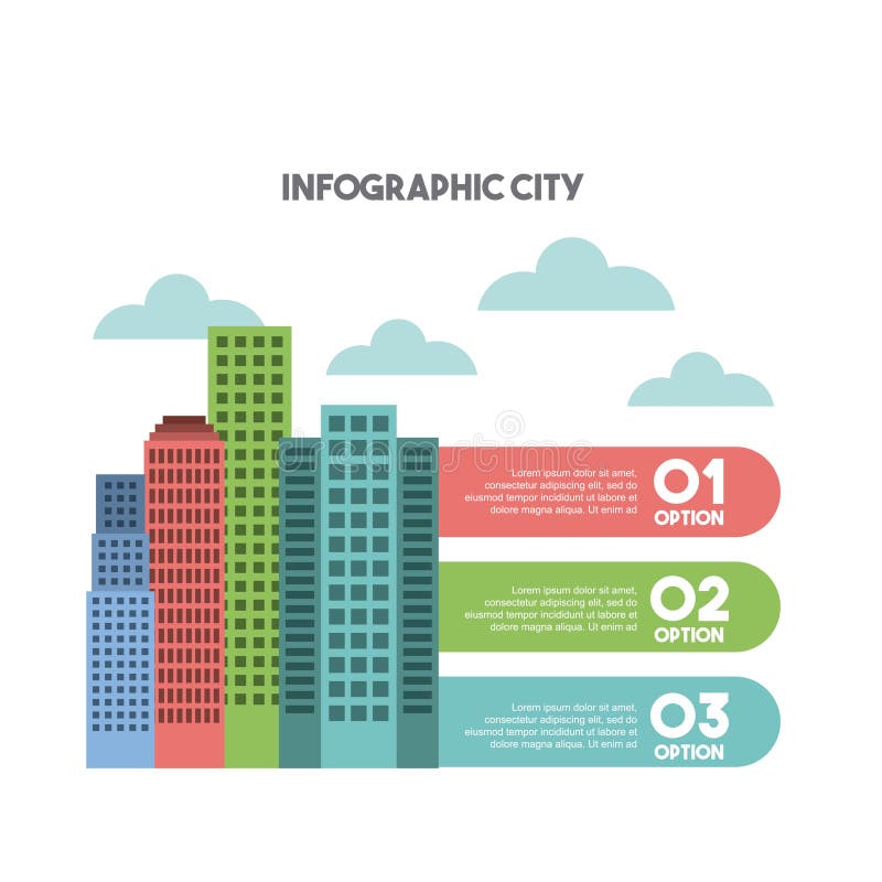 Buildings Infographic City Presentation Stock Vector - Illustration of ...