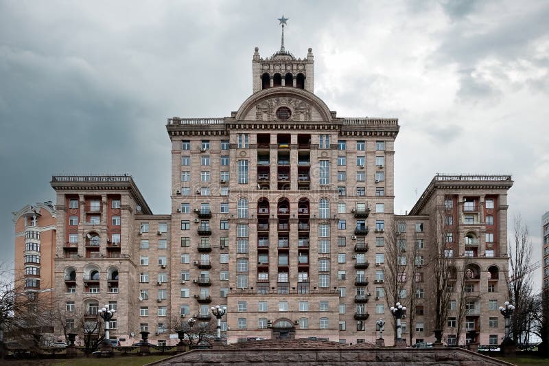 Buildings on Khreshchatyk Street in Kyiv, Ukraine Stock Image - Image ...