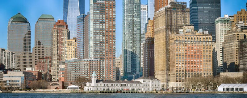 Buildings of Lower Manhattan Stock Image - Image of state, built: 145036559