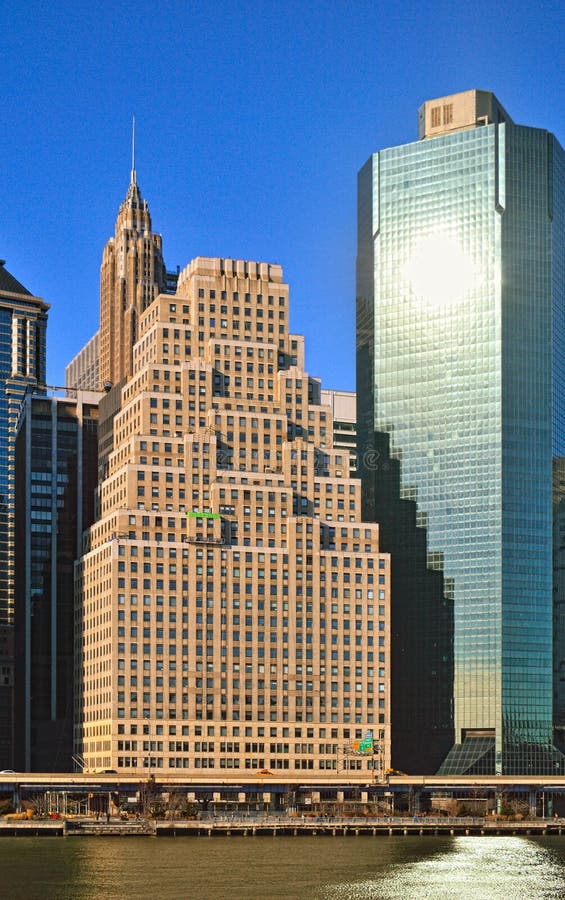 Buildings of Manhattan. stock image. Image of city, skyscraper - 71325755