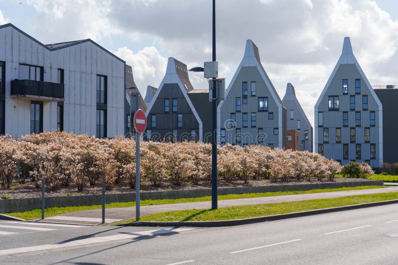 Buildings with a Modern Architecture Duinkerke, France Stock Photo ...