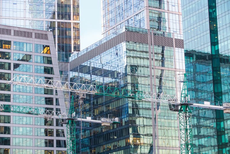 Buildings of Modern Business Center Stock Image - Image of blue, modern ...