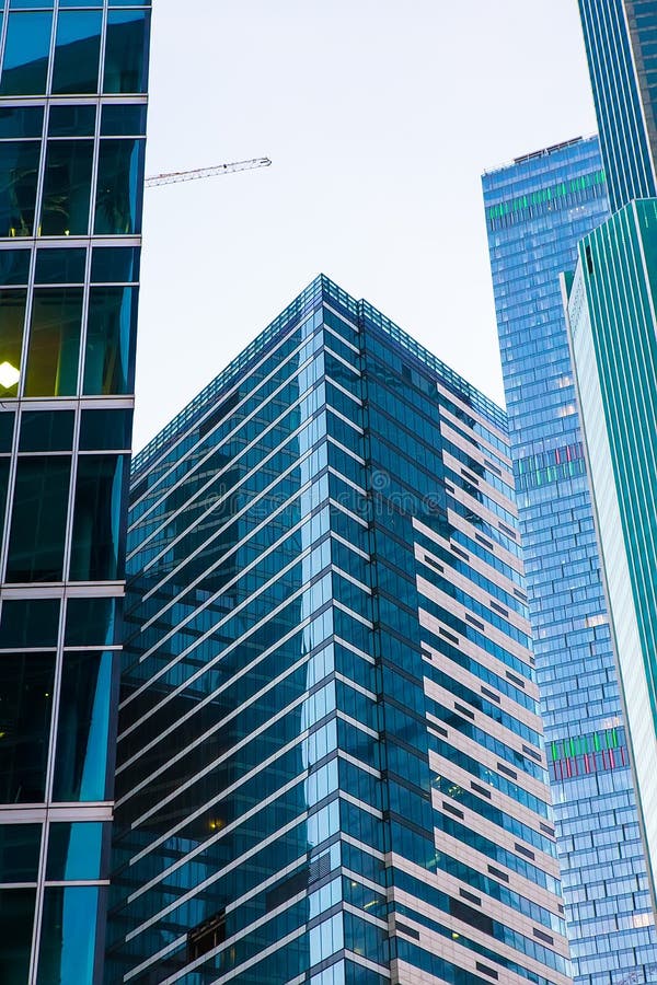 Buildings of Modern Business Center Stock Photo - Image of blue ...