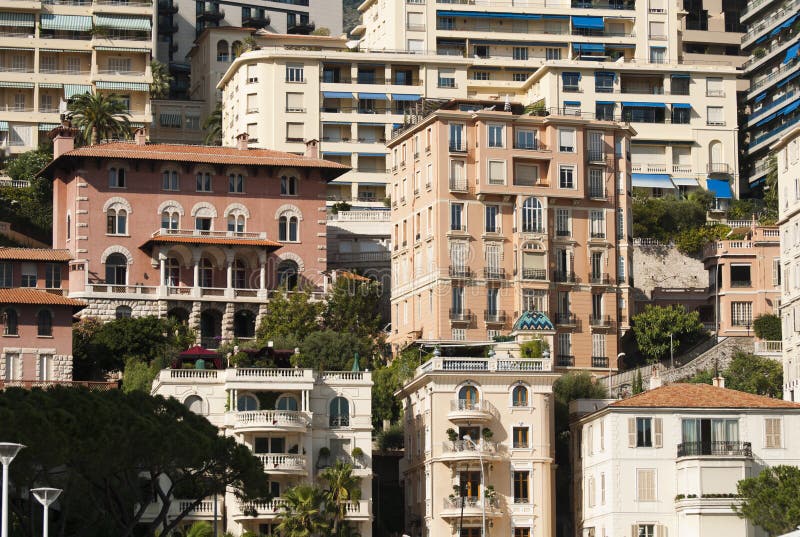 Buildings in Monaco stock image. Image of european, famous - 27411729