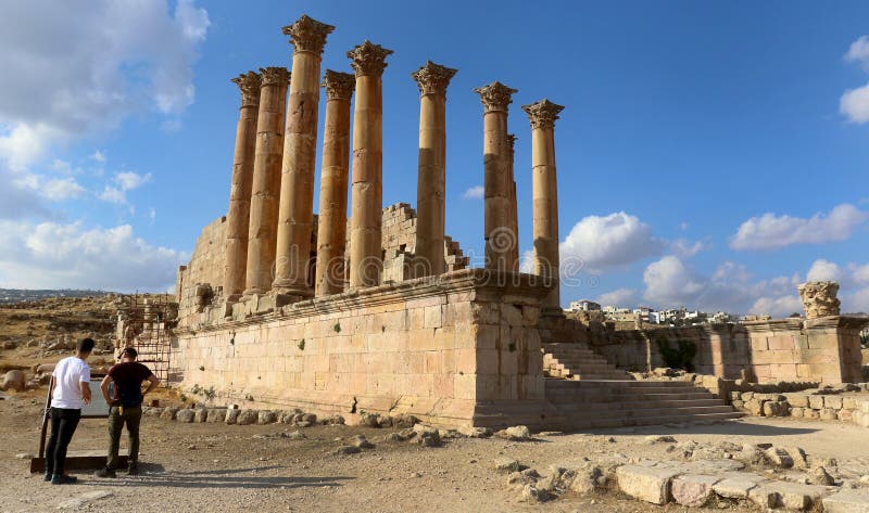 Buildings and Monuments in Jerash Editorial Photo - Image of ruins ...