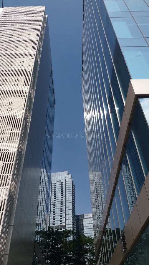 Between Buildings in Morning Sunlight Stock Photo - Image of sunlight ...