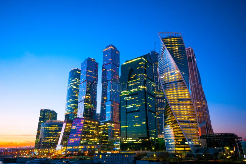 Buildings of Moscow Business Center Stock Photo - Image of centre ...