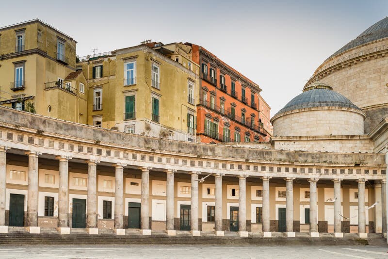 Buildings of Naples stock image. Image of windows, piazza - 168448857