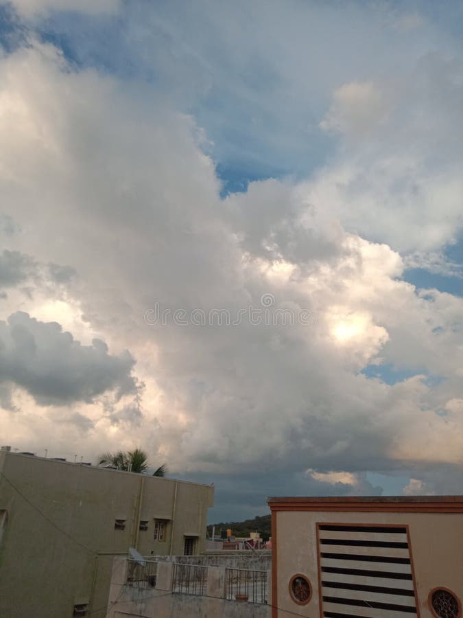 Natural Clouds Area Background Nature, Wallpaper Stock Photo - Image of ...