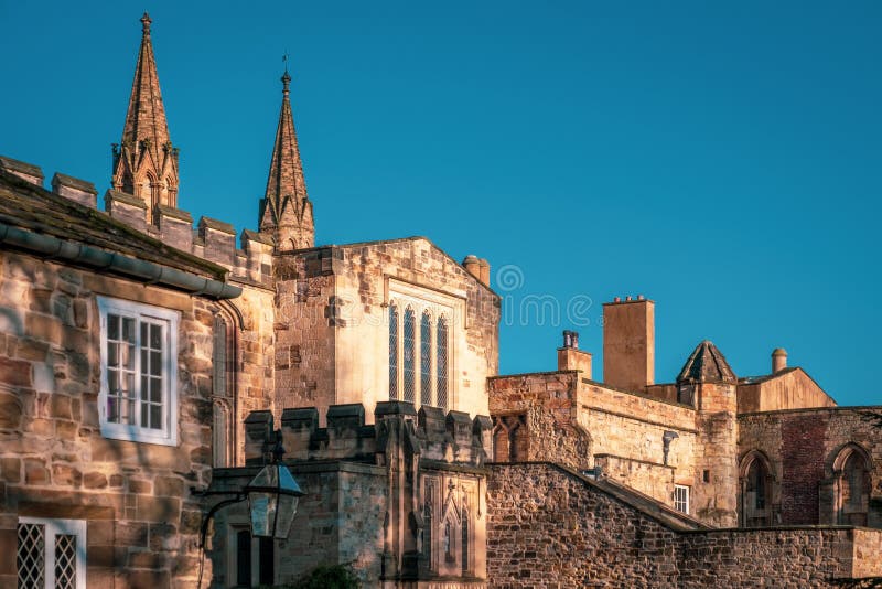Buildings Near Durham Cathedral Stock Image - Image of cuthbert, church ...