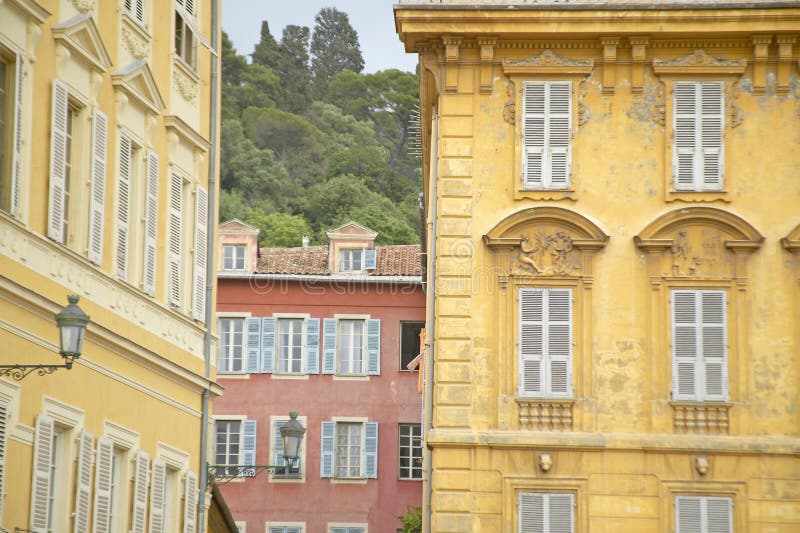 Buildings in Nice, France stock photo. Image of mediterranean - 52317736