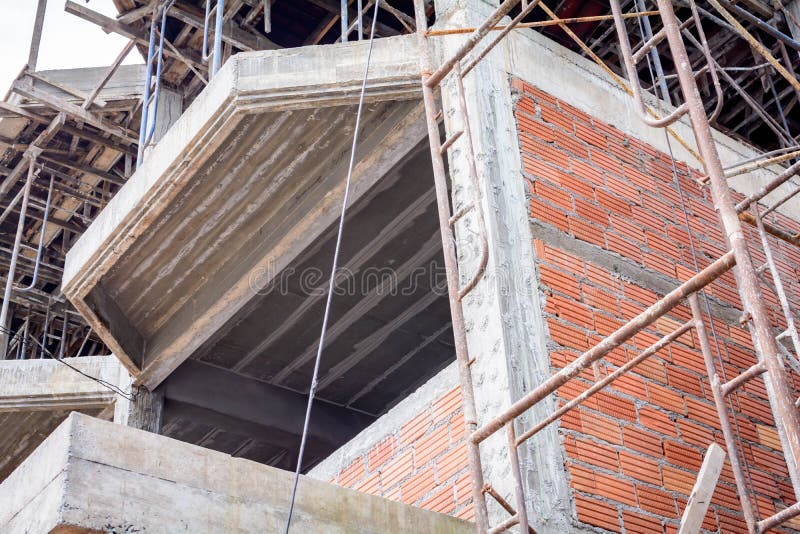 Buildings are Not Finished yet Stock Image - Image of clouds, housing ...