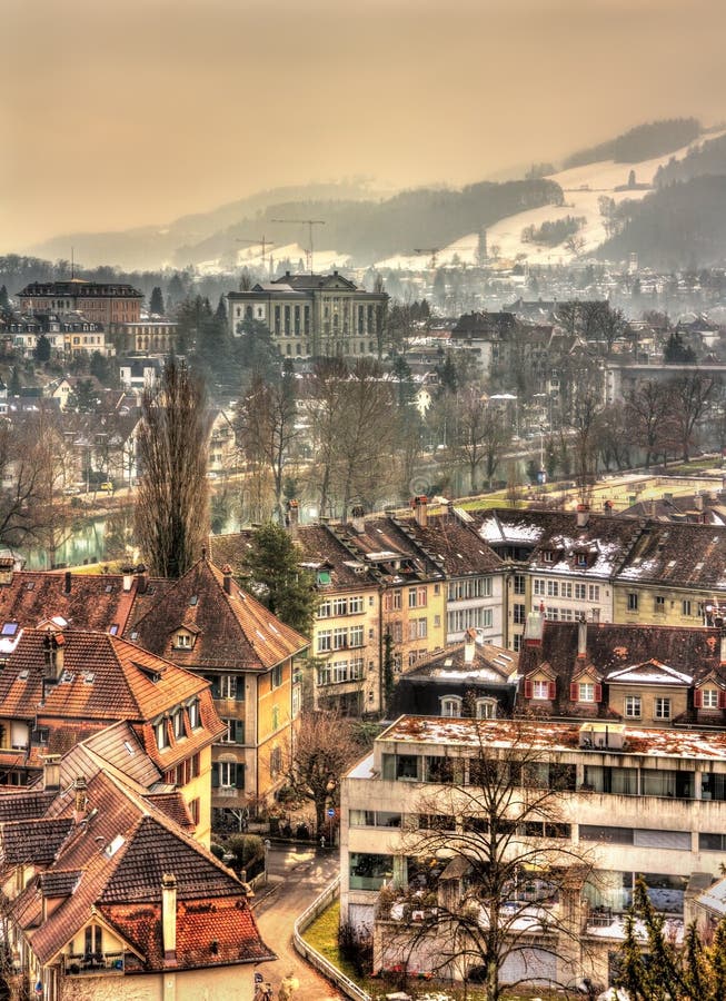 Buildings in the Old Town of Bern Stock Photo - Image of beautiful ...