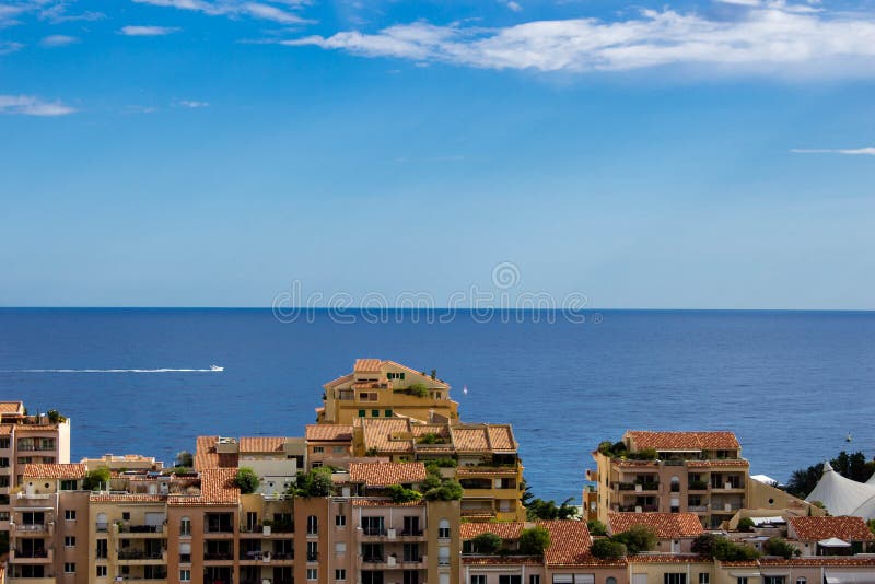 Buildings over the sea stock photo. Image of buildings - 59266310