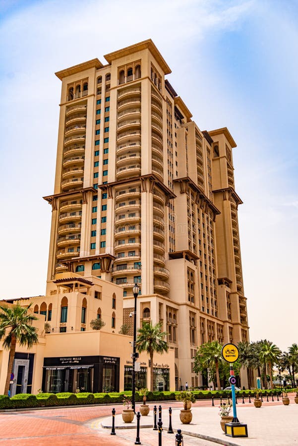 Buildings Overlooking the Marina in Doha Editorial Photo - Image of ...