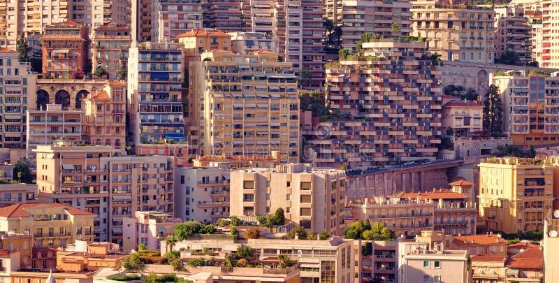 Buildings of Real Estate in Monte Carlo Stock Image - Image of blue ...