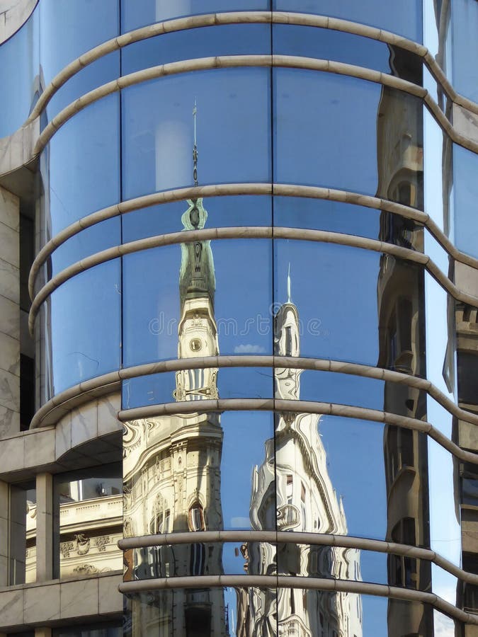 Buildings Reflected in Glass Building Stock Photo - Image of european ...