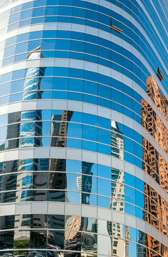 Buildings Reflected in Glassed Stock Photo - Image of reflection ...