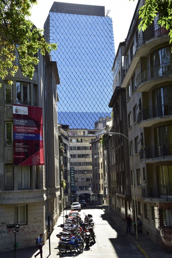 The Buildings are Reflected in the Mirrored Facade of a Modern ...