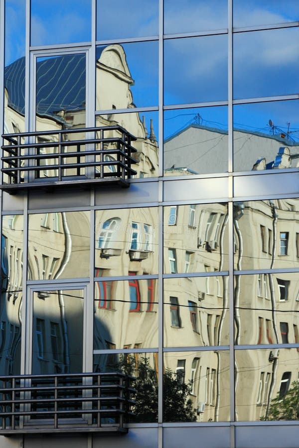 Buildings reflection stock image. Image of abstract, modern - 42596959