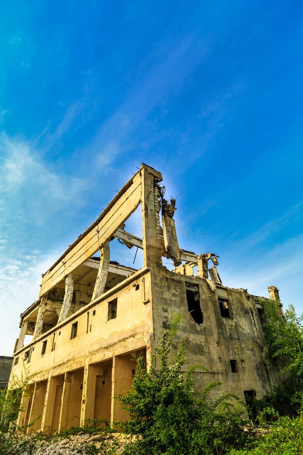 Buildings, ruins stock image. Image of demolition, buildings - 54066079