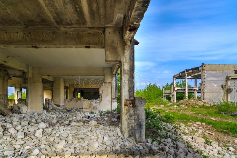 Buildings, ruins stock image. Image of buildings, broken - 54066255