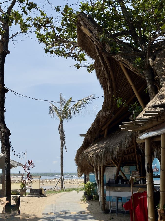 Buildings and Structures on the Island of Bali Surrounded by Tropics ...